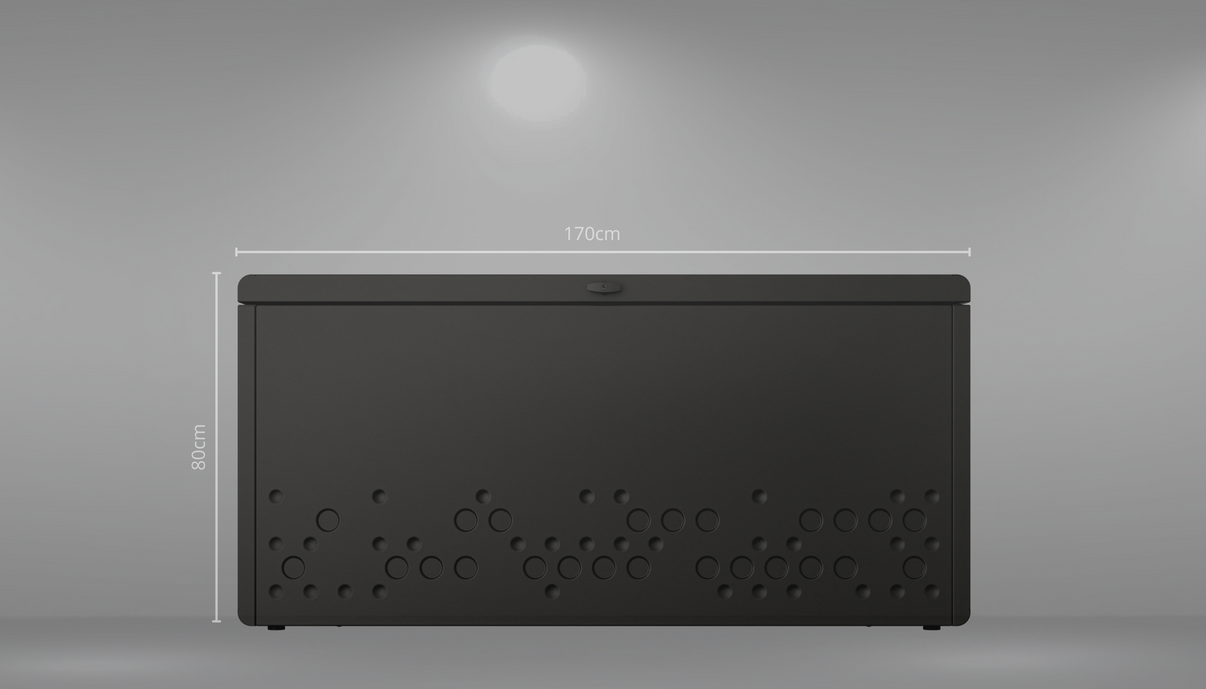 Putekasse - Oppbevaringsboks Sort aluminium – NO.Zval